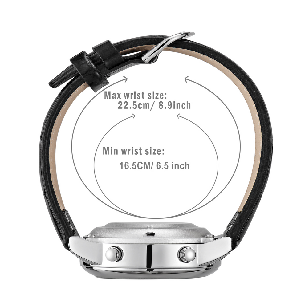 Hearkent Men's Atomic Analog Talking Watch 2108 – Hearkent Watches & Clocks